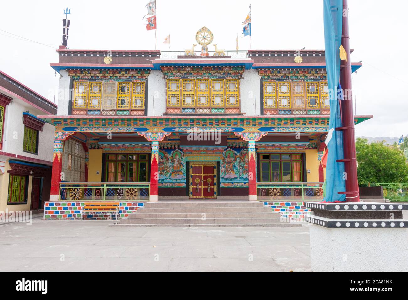 Ladakh, India - Karma Dupgyud Choeling Monastery in Choglamsar, Ladakh ...