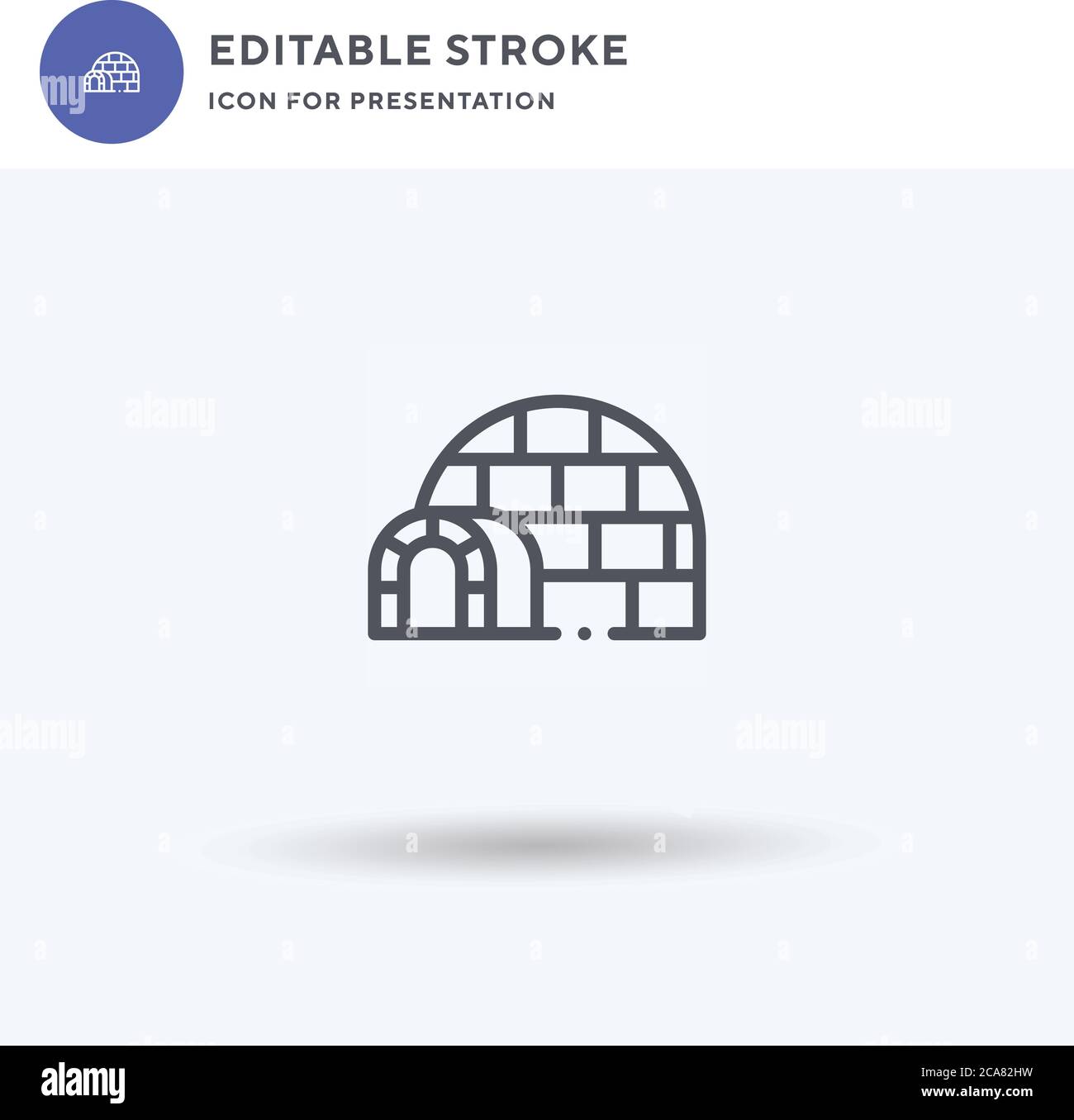 Igloo icon vector, filled flat sign, solid pictogram isolated on white ...