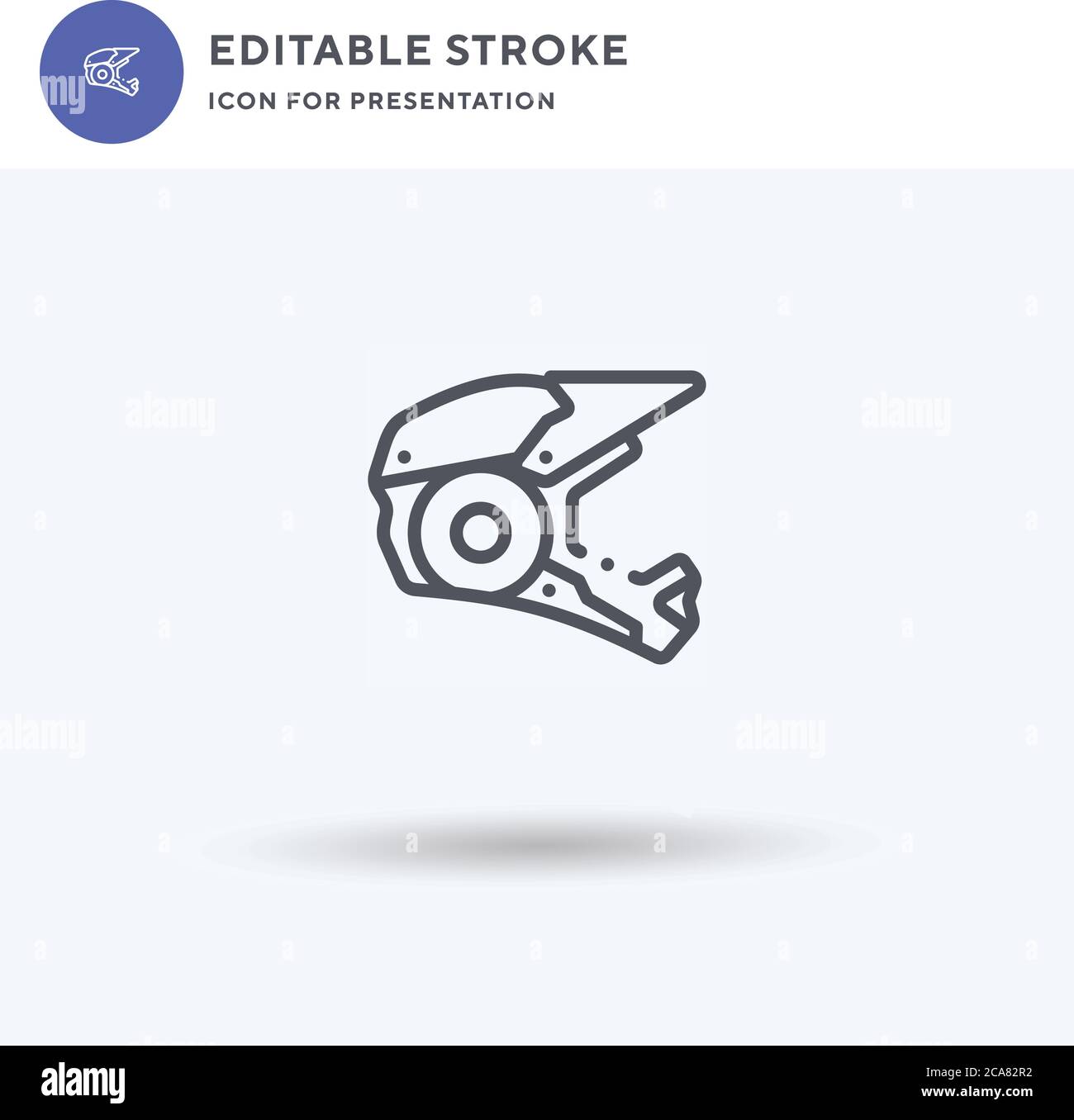 Helmet icon vector, filled flat sign, solid pictogram isolated on white ...