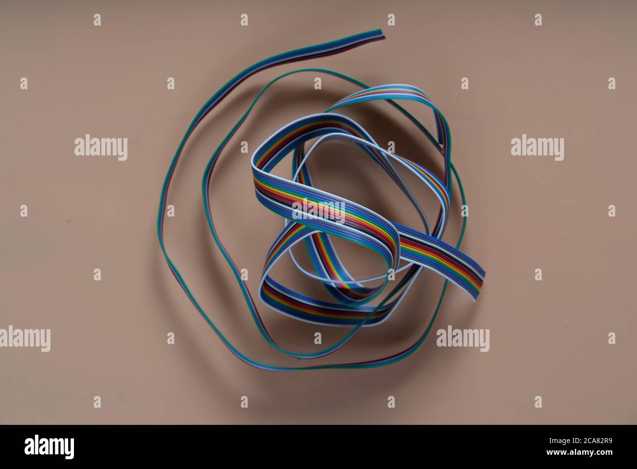 Ribbon cable for electronics device Stock Photo - Alamy