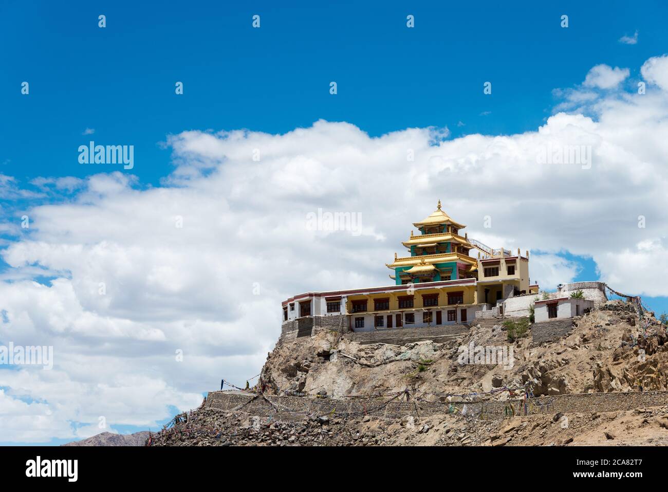 Ladakh, India - Zangdok Palri Monastery in Choglamsar, Ladakh, Jammu ...
