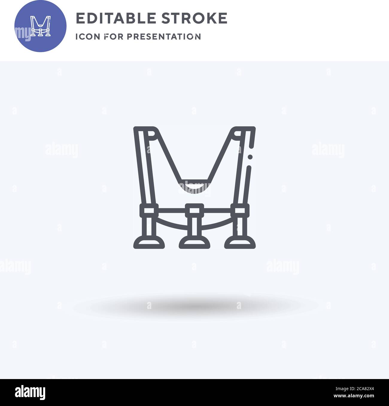 Trampoline icon vector, filled flat sign, solid pictogram isolated on ...