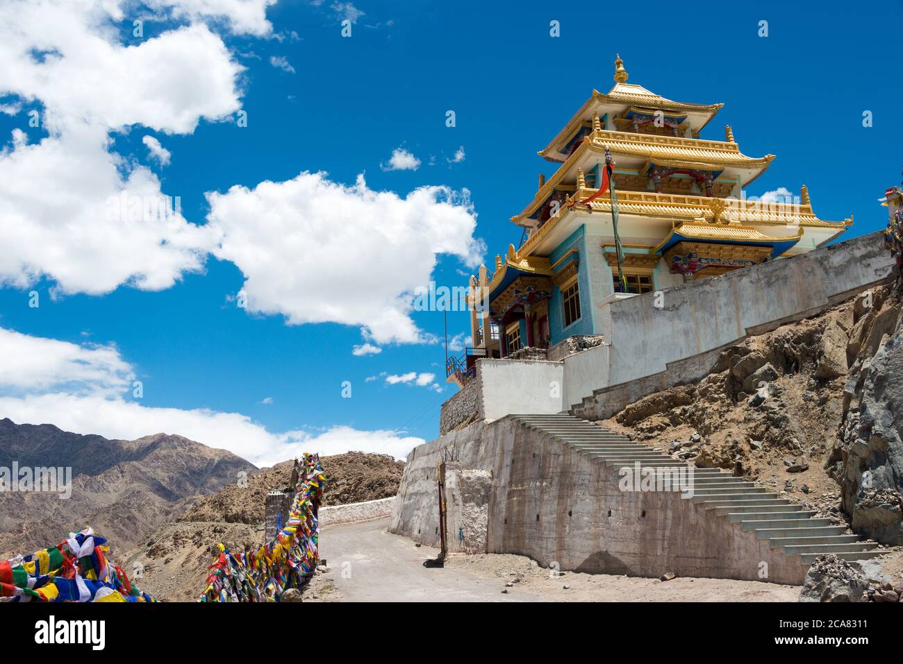 Ladakh, India - Zangdok Palri Monastery in Choglamsar, Ladakh, Jammu ...