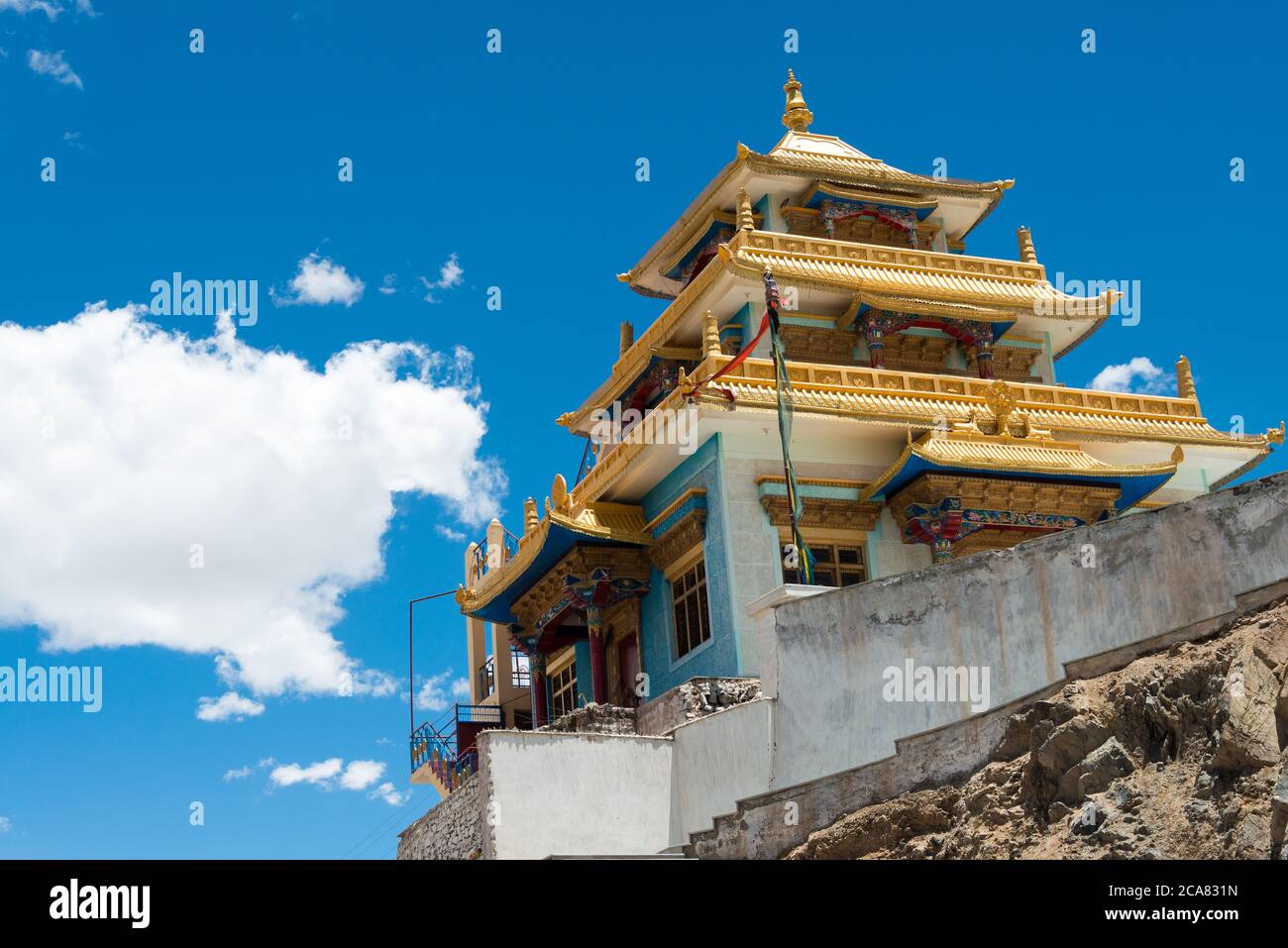 Ladakh, India - Zangdok Palri Monastery in Choglamsar, Ladakh, Jammu ...