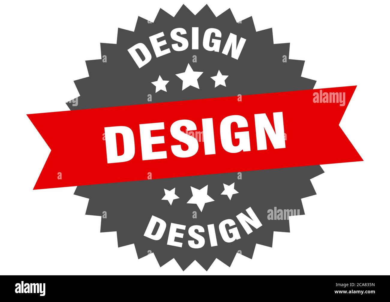 design round isolated ribbon label. design sign Stock Vector Image ...