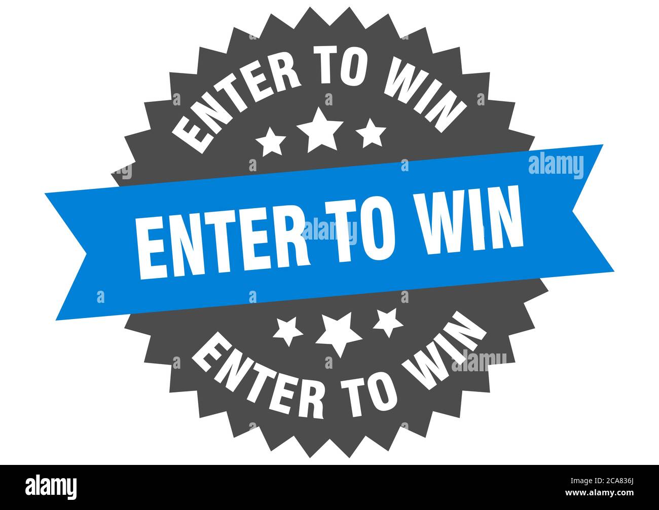 enter to win round isolated ribbon label. enter to win sign Stock ...