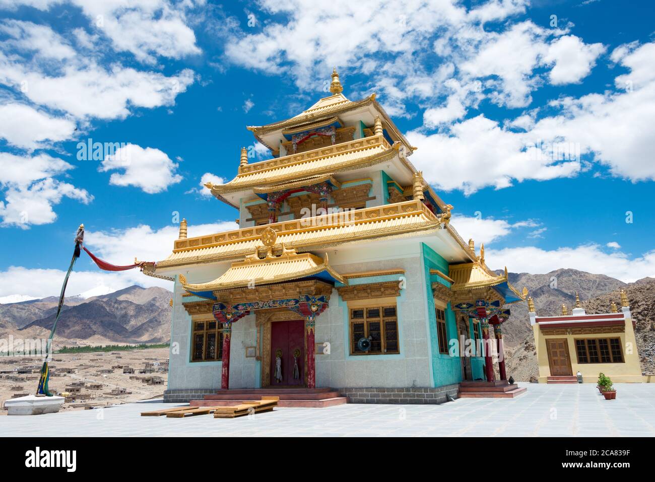 Ladakh, India - Zangdok Palri Monastery in Choglamsar, Ladakh, Jammu ...