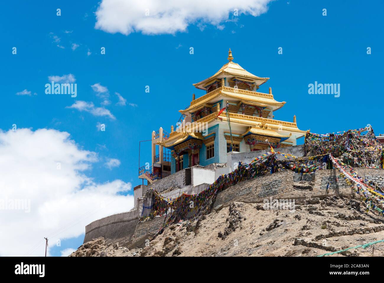 Ladakh, India - Zangdok Palri Monastery in Choglamsar, Ladakh, Jammu ...