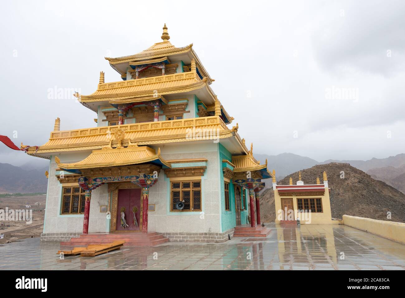 Ladakh, India - Zangdok Palri Monastery in Choglamsar, Ladakh, Jammu ...