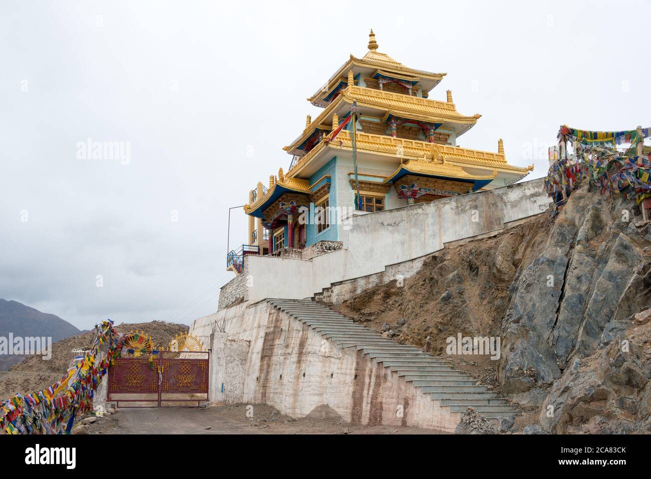 Ladakh, India - Zangdok Palri Monastery in Choglamsar, Ladakh, Jammu ...
