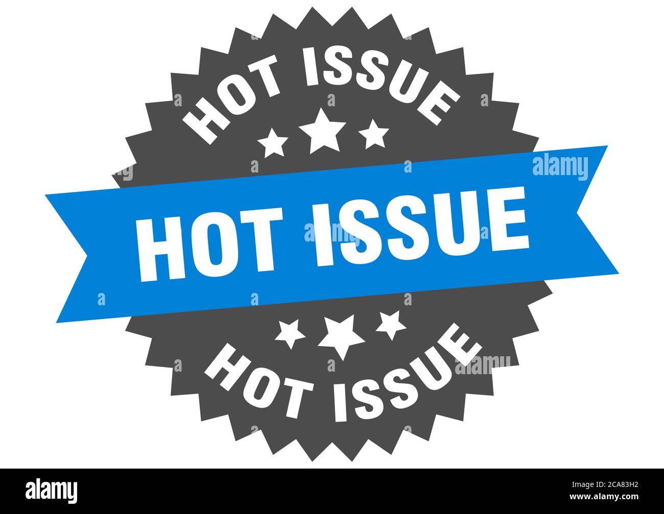 hot issue round isolated ribbon label. hot issue sign Stock Vector ...