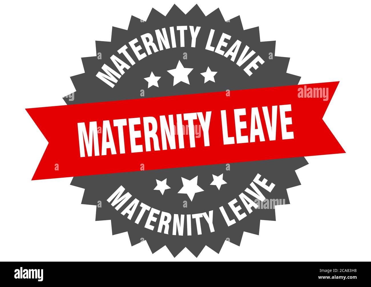 maternity leave round isolated ribbon label. maternity leave sign Stock ...