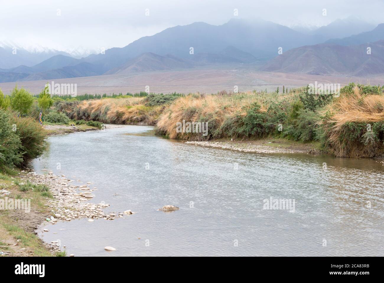 Ladakh, India - Indus River in Choglamsar, Ladakh, Jammu and Kashmir ...