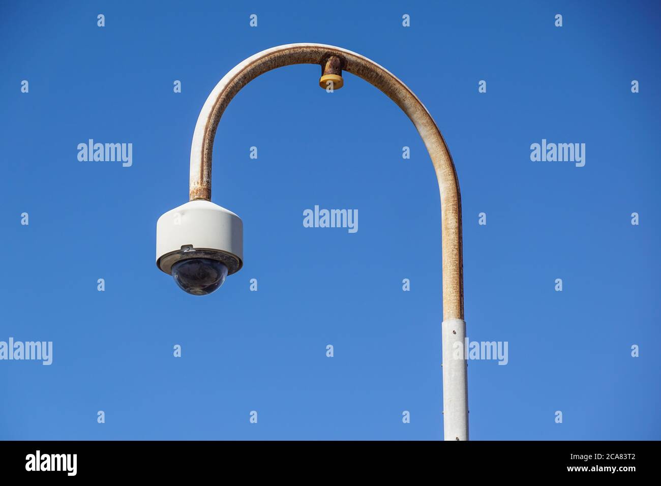 CCTV Camera dome Operating for security videosurveillance Stock Photo ...