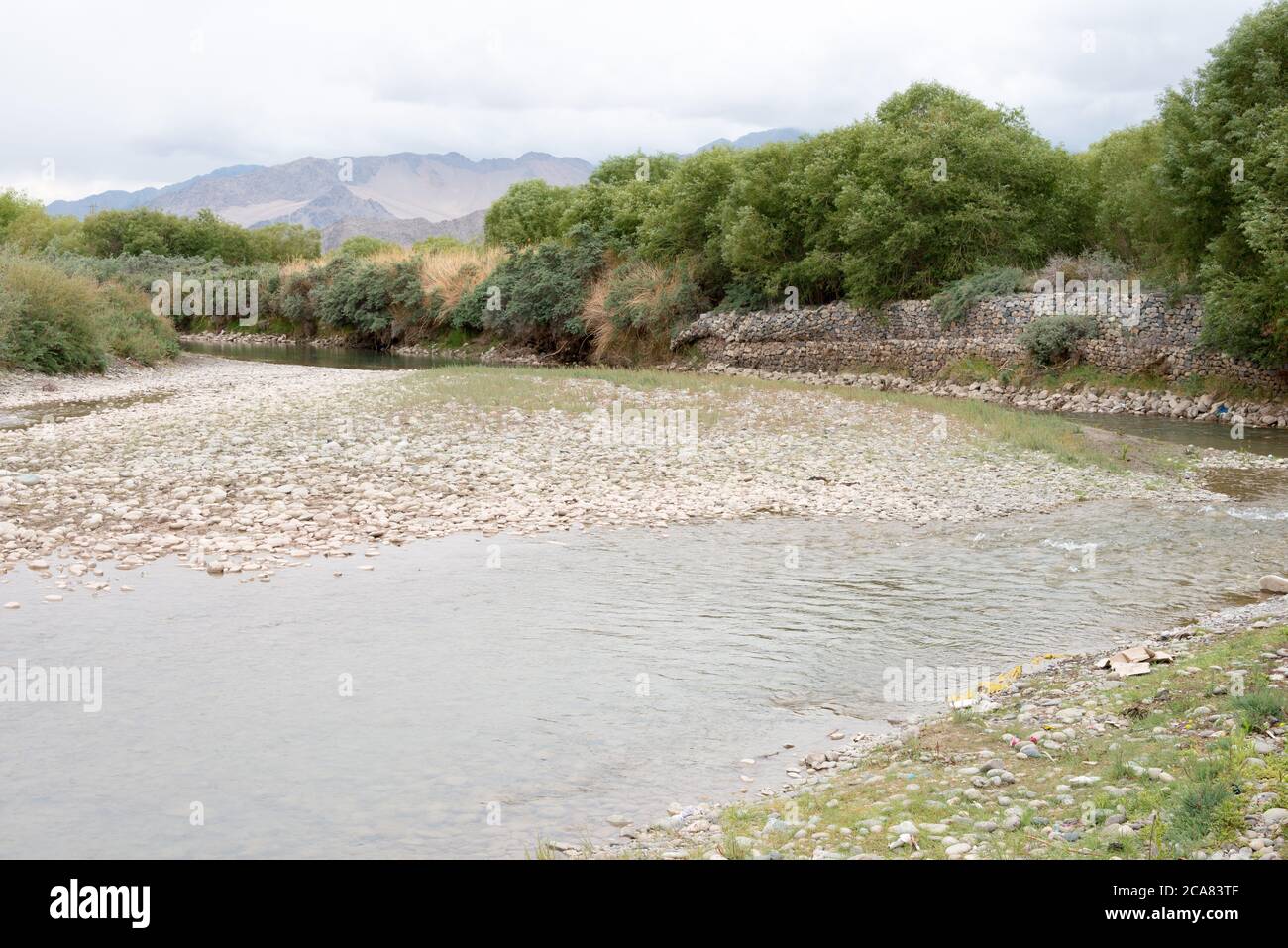 Ladakh, India - Indus River in Choglamsar, Ladakh, Jammu and Kashmir ...