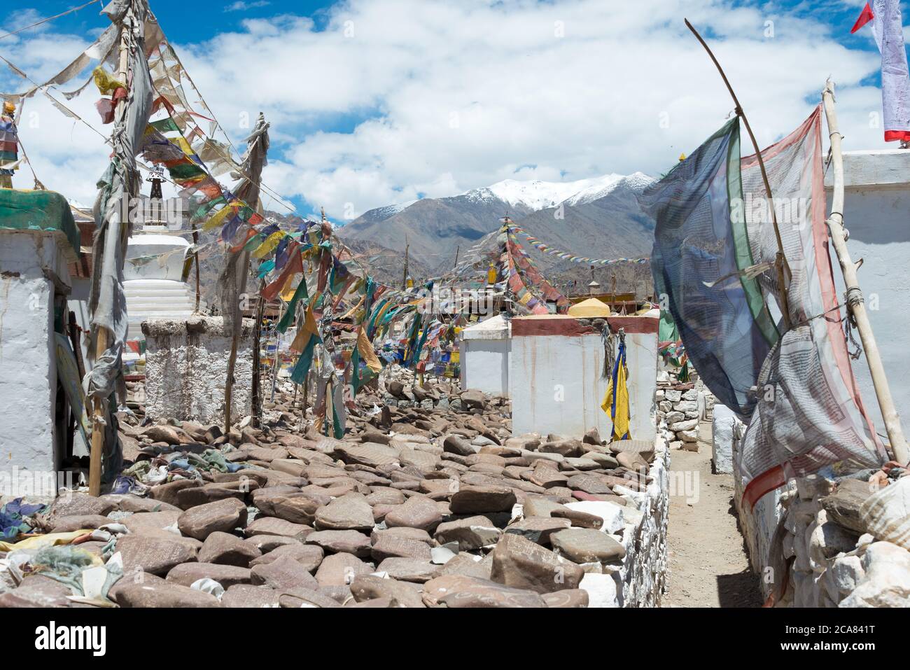 Ladakh, India - Mani Stone at Choglamsar Town in Ladakh, Jammu and ...