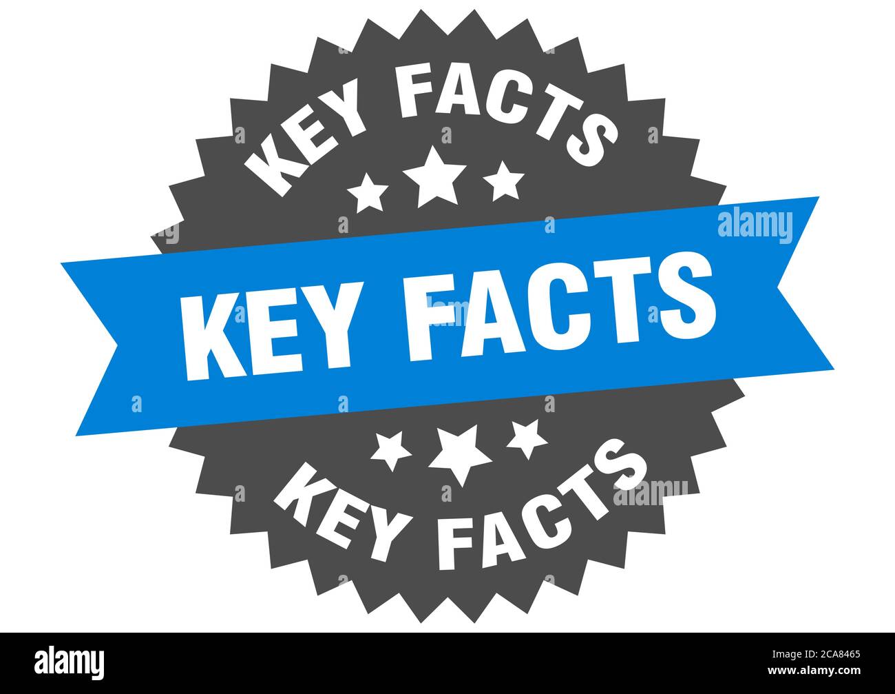 key facts round isolated ribbon label. key facts sign Stock Vector ...
