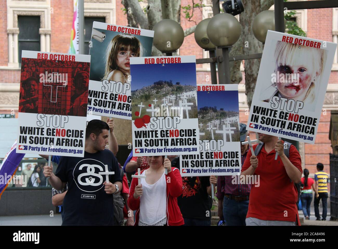 Party for Freedom held a Red October rally against white genocide in ...