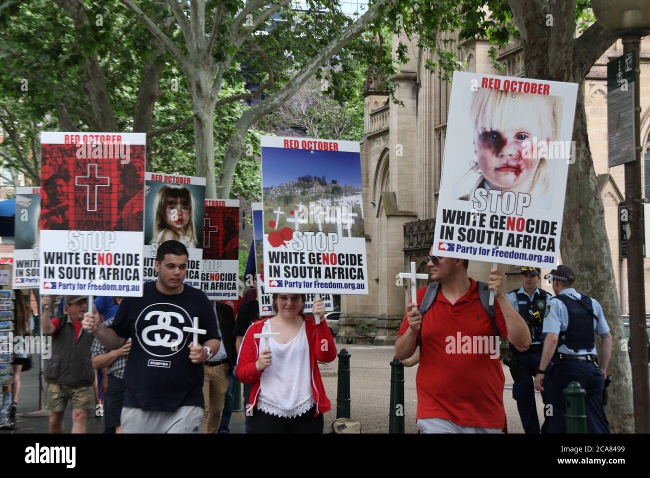 Party for Freedom held a Red October rally against white genocide in ...