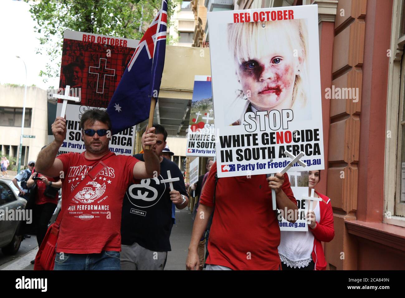 Party for Freedom held a Red October rally against white genocide in ...