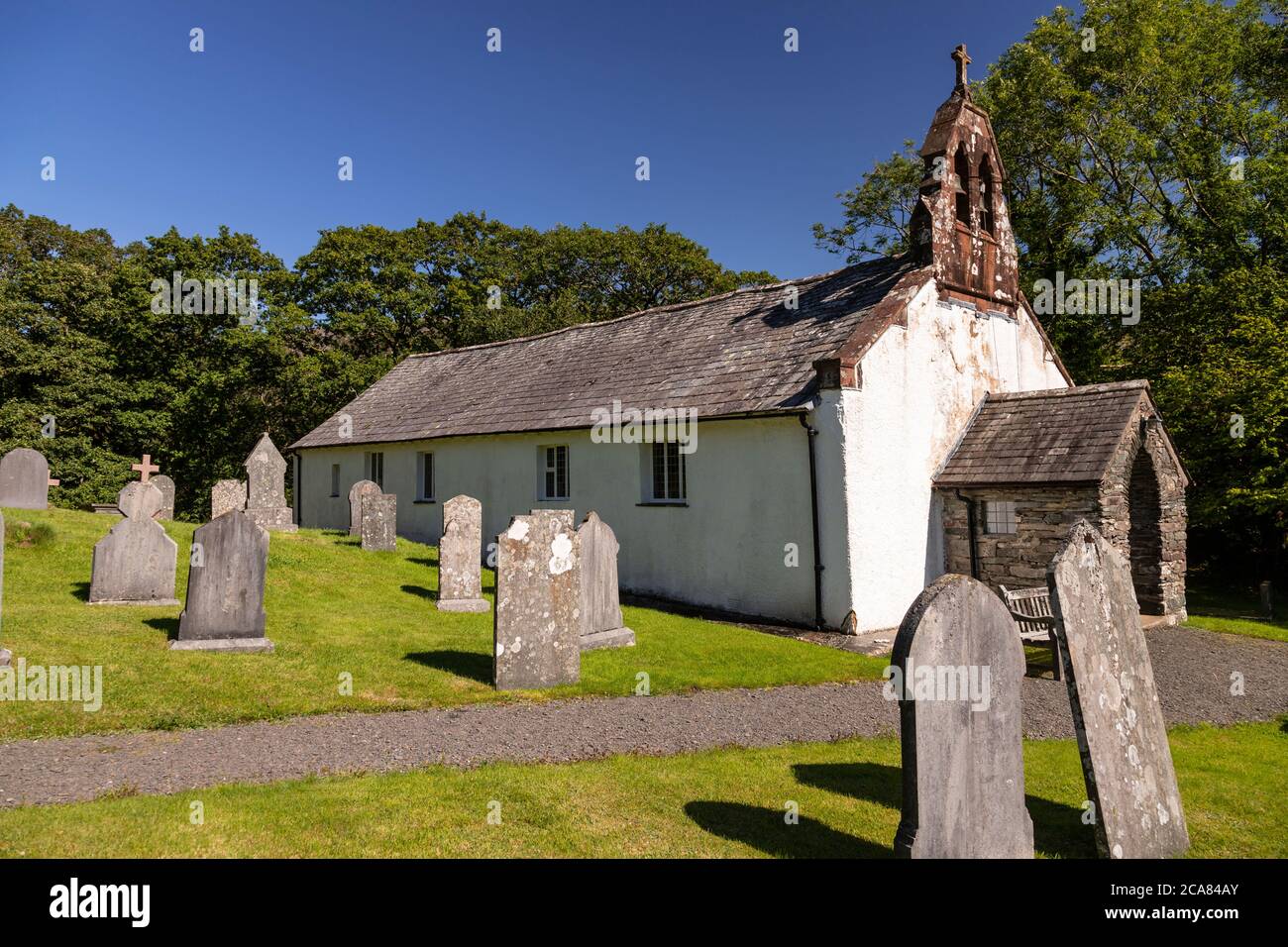 Church and graveyard at Ulpha, Lake District, Cumbria, England Stock ...