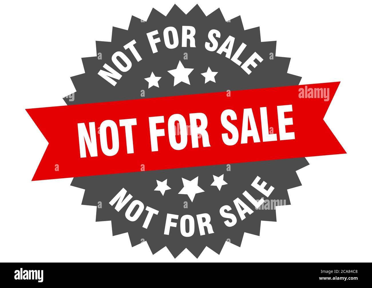 not for sale round isolated ribbon label. not for sale sign Stock ...
