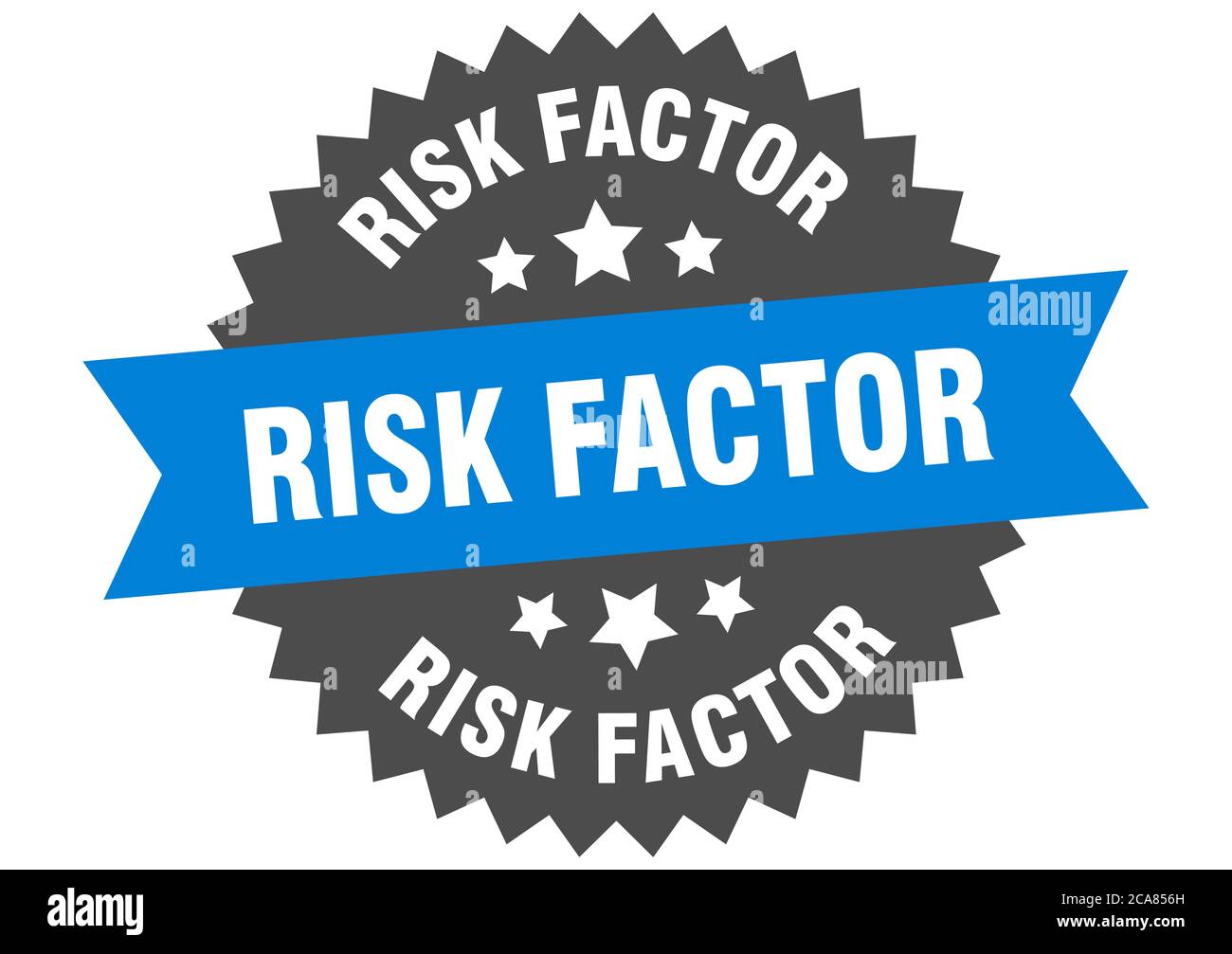 risk factor round isolated ribbon label. risk factor sign Stock Vector ...