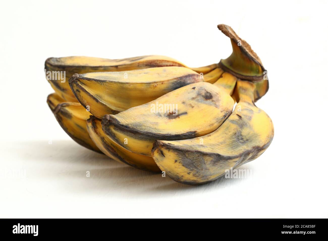 cardava banana (also known as saba banana) isolated on white background ...