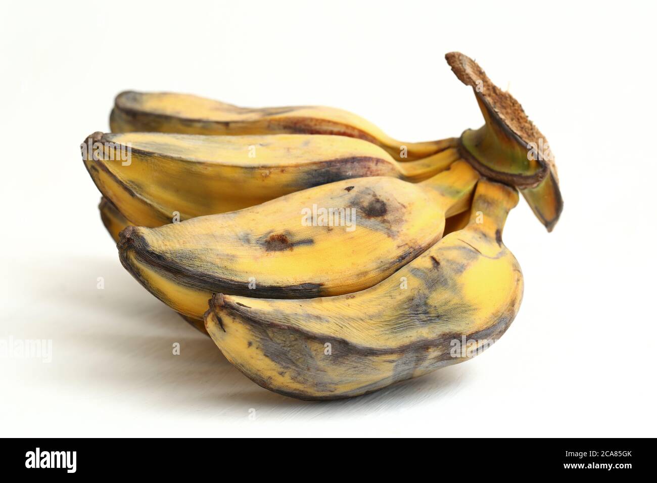 cardava banana (also known as saba banana) isolated on white background ...
