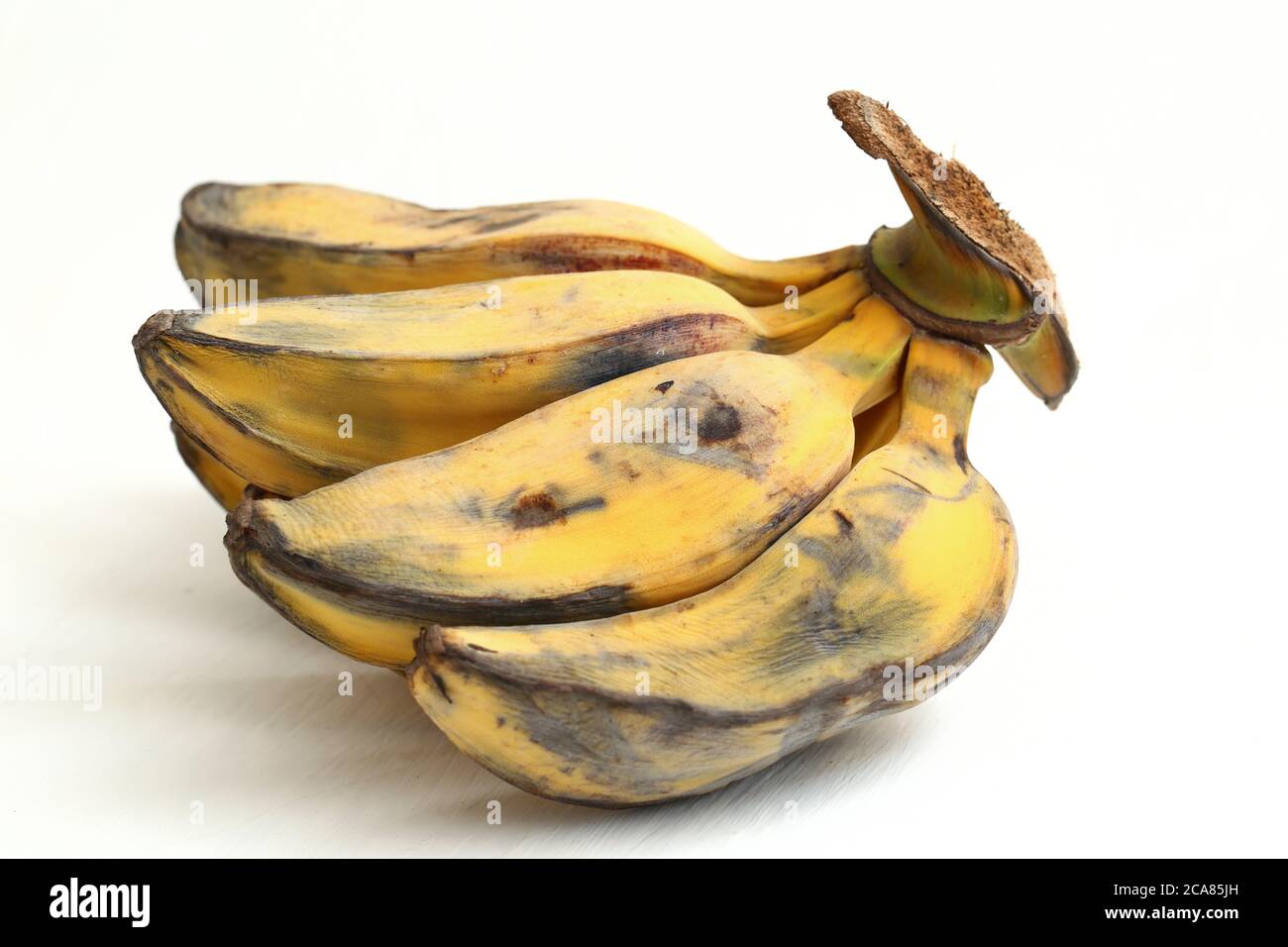 cardava banana (also known as saba banana) isolated on white background ...