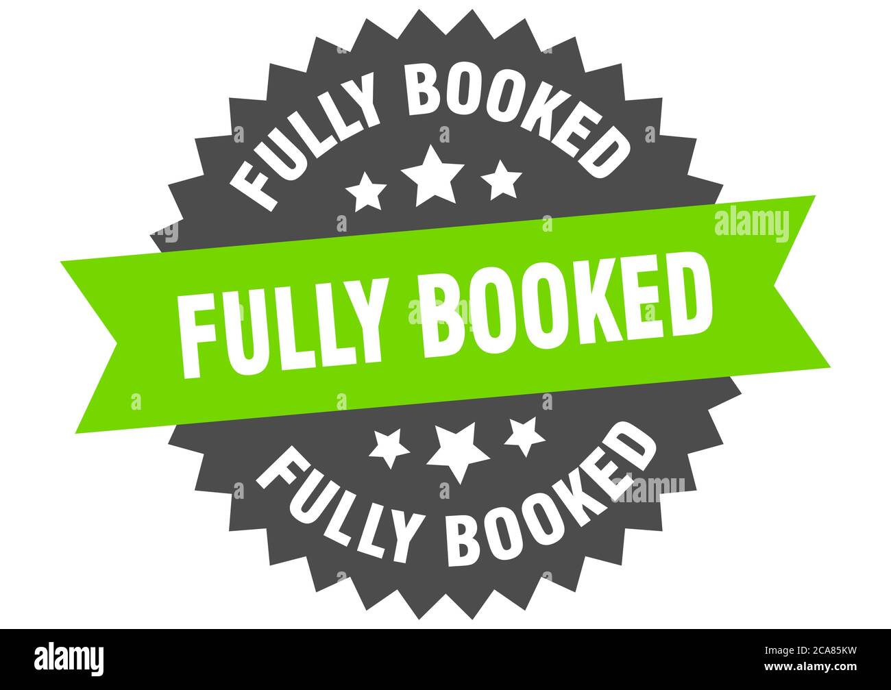 fully booked round isolated ribbon label. fully booked sign Stock Vector Image & Art - Alamy