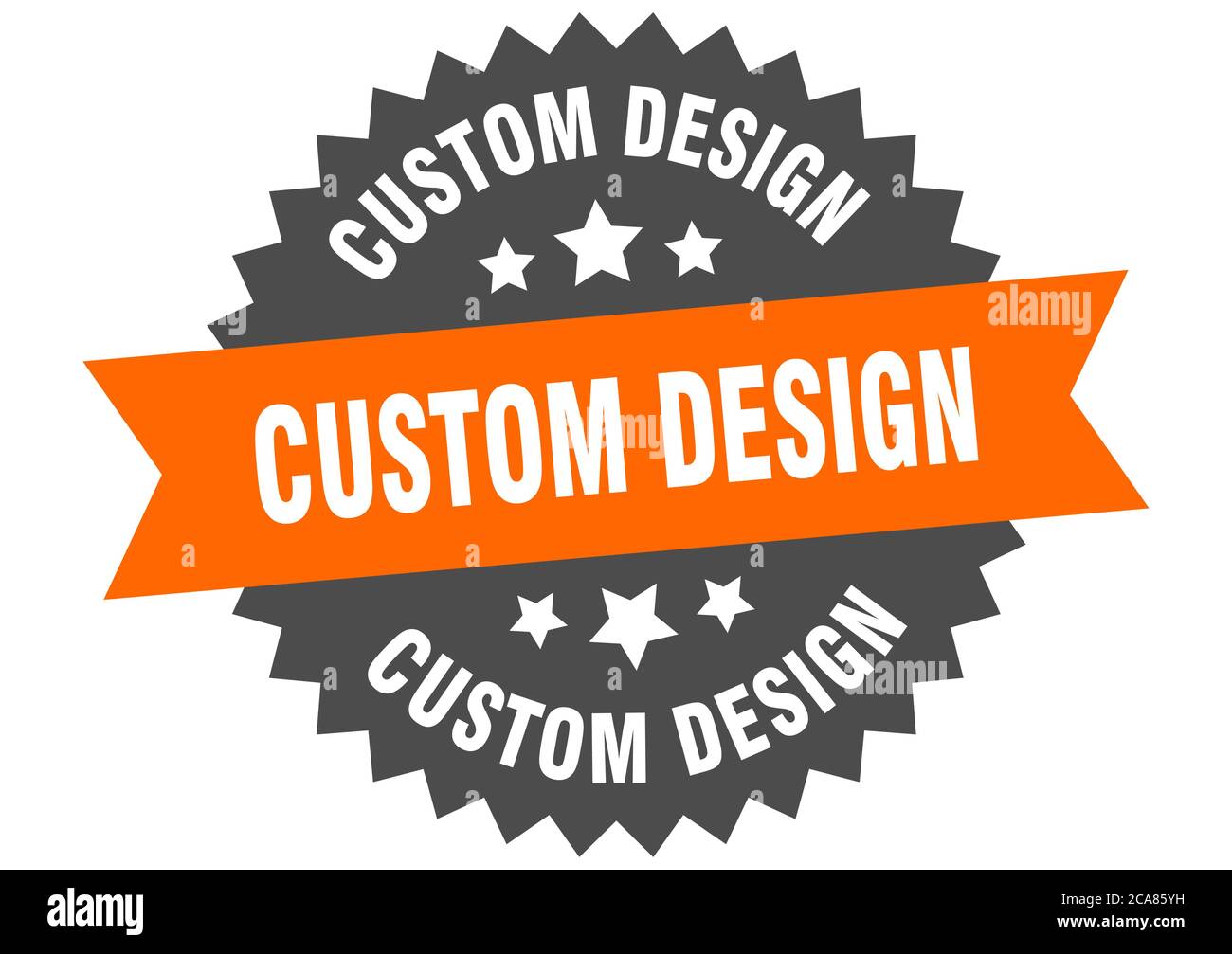custom design round isolated ribbon label. custom design sign Stock ...