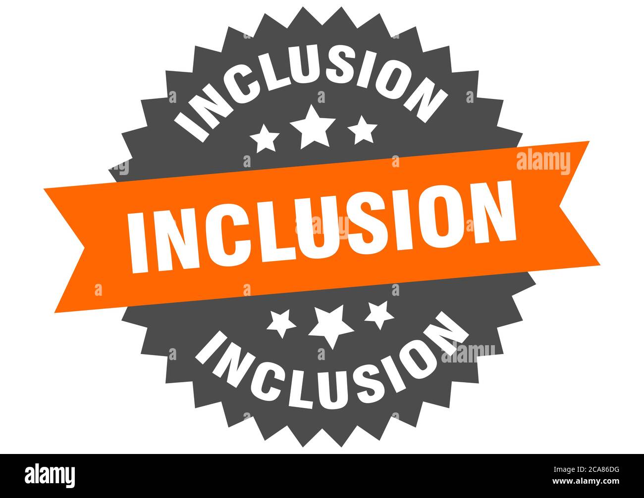 inclusion round isolated ribbon label. inclusion sign Stock Vector ...