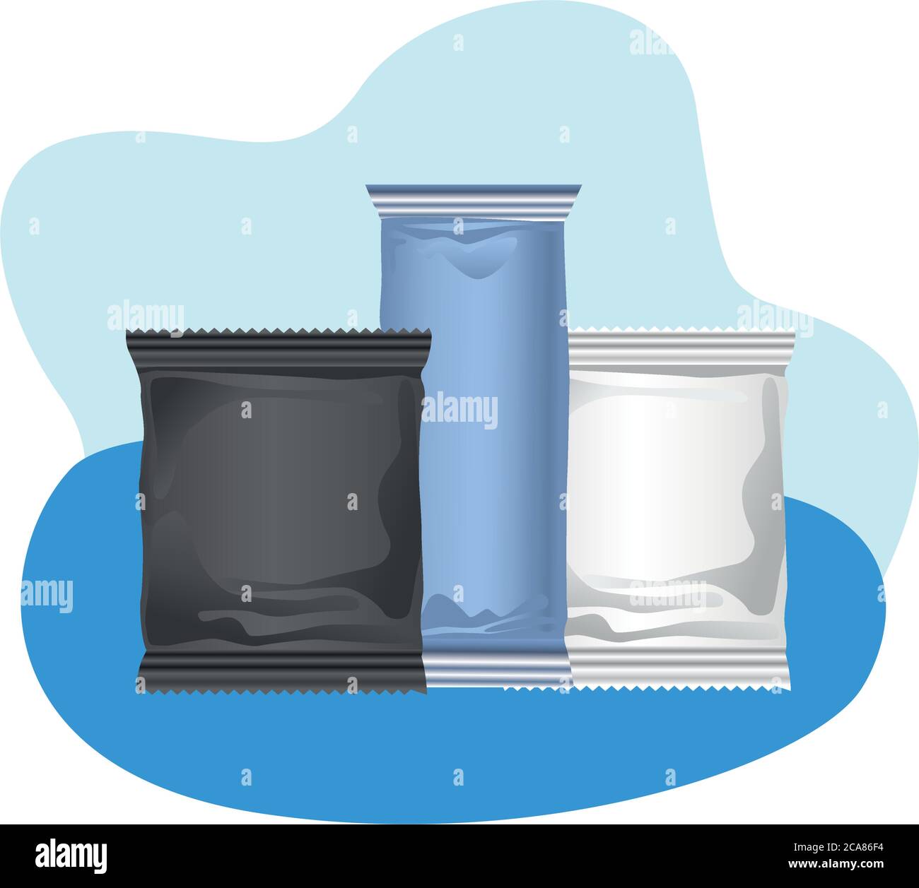 set packing bags products icons vector illustration design Stock Vector ...