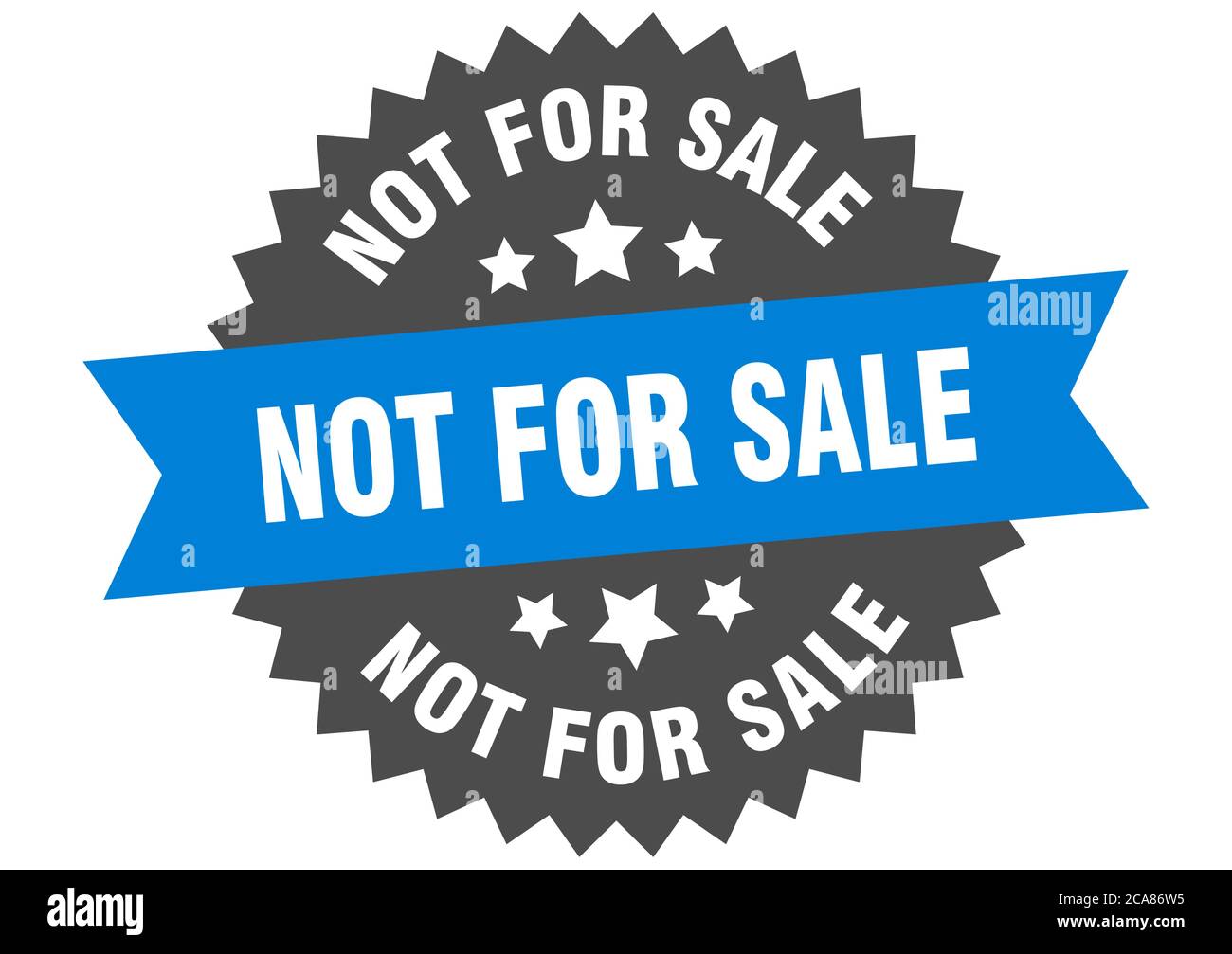 not for sale round isolated ribbon label. not for sale sign Stock ...