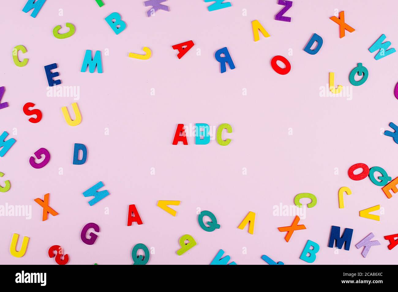 Multi color alphabet letters hi-res stock photography and images - Alamy