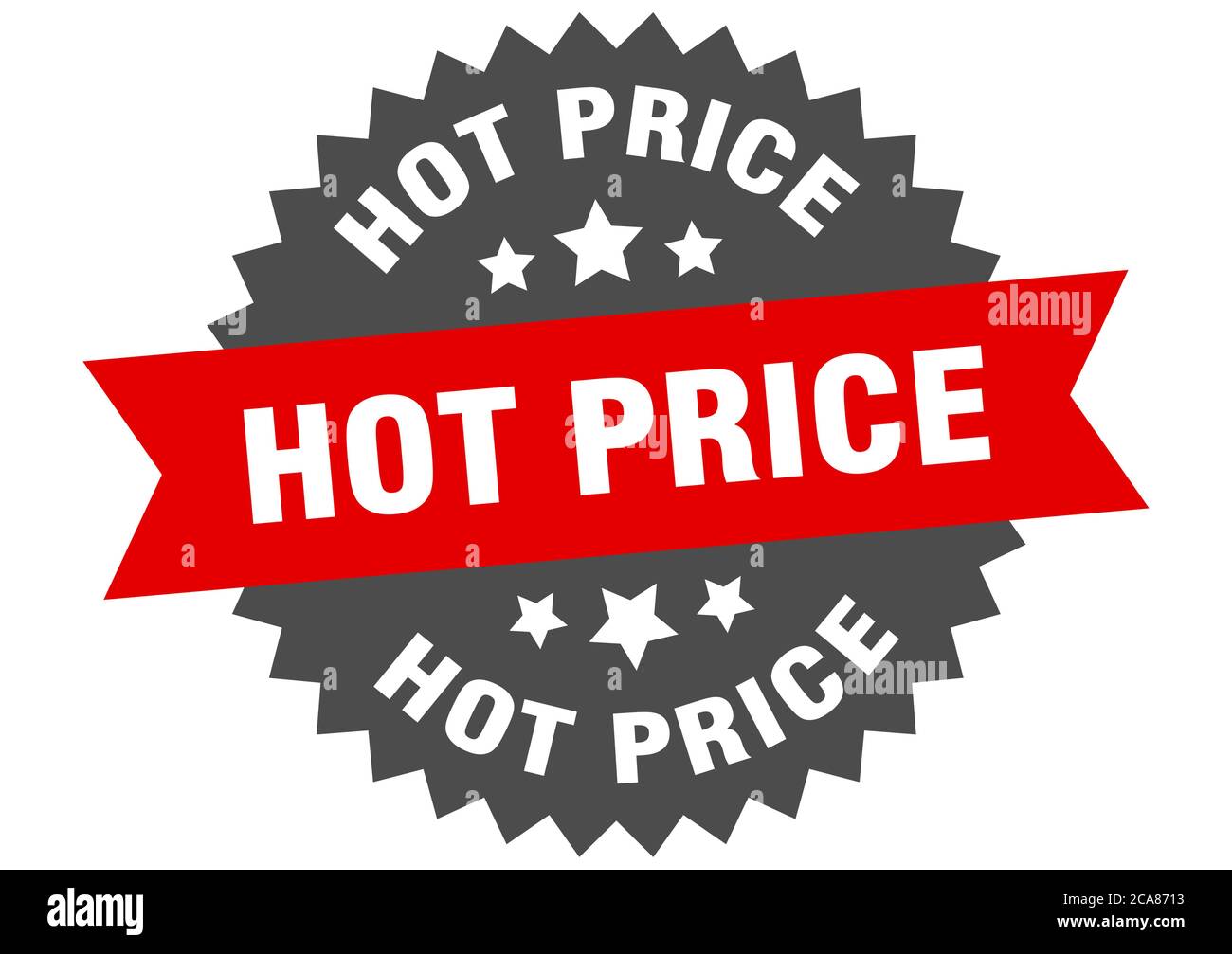 hot price round isolated ribbon label. hot price sign Stock Vector ...