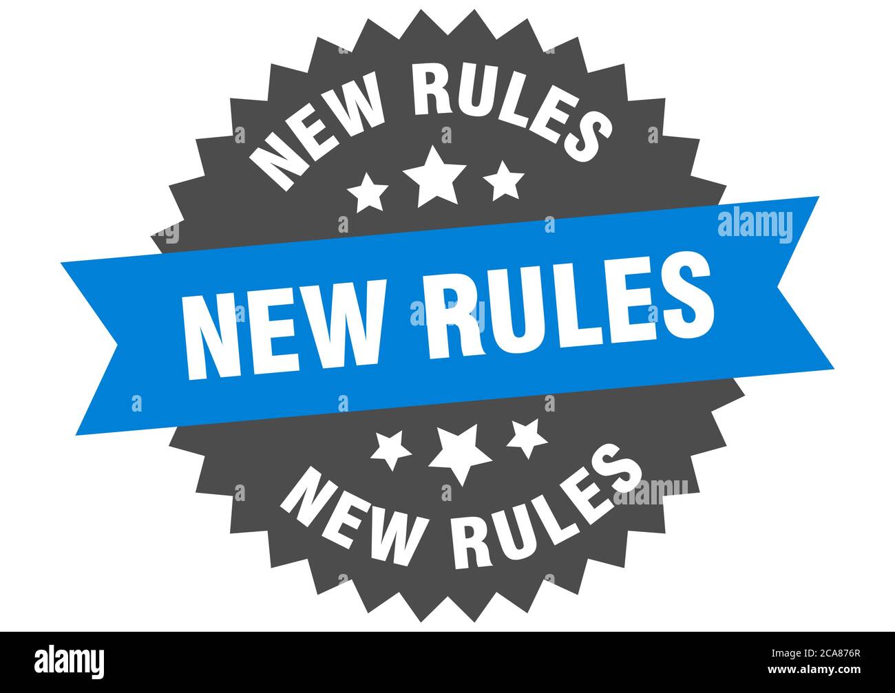 new rules round isolated ribbon label. new rules sign Stock Vector ...