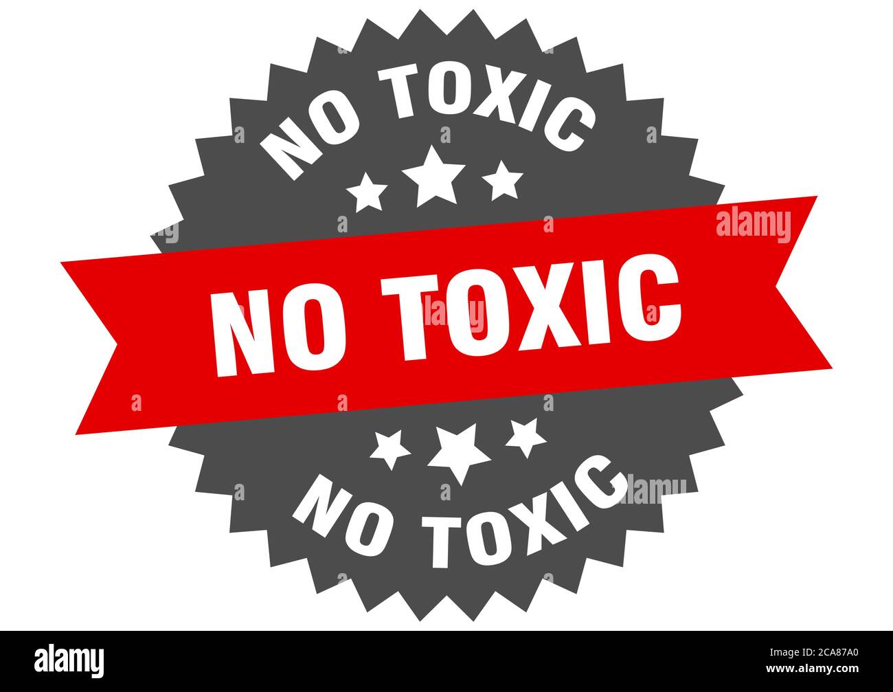 no toxic round isolated ribbon label. no toxic sign Stock Vector Image & Art - Alamy