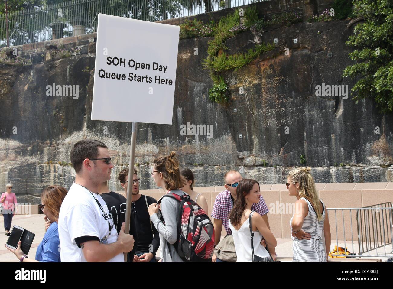 There were long queues to get in on the Sydney Opera House Open Day ...