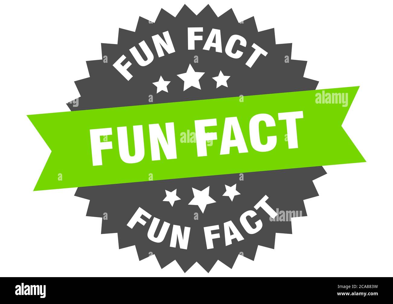fun fact round isolated ribbon label. fun fact sign Stock Vector Image ...