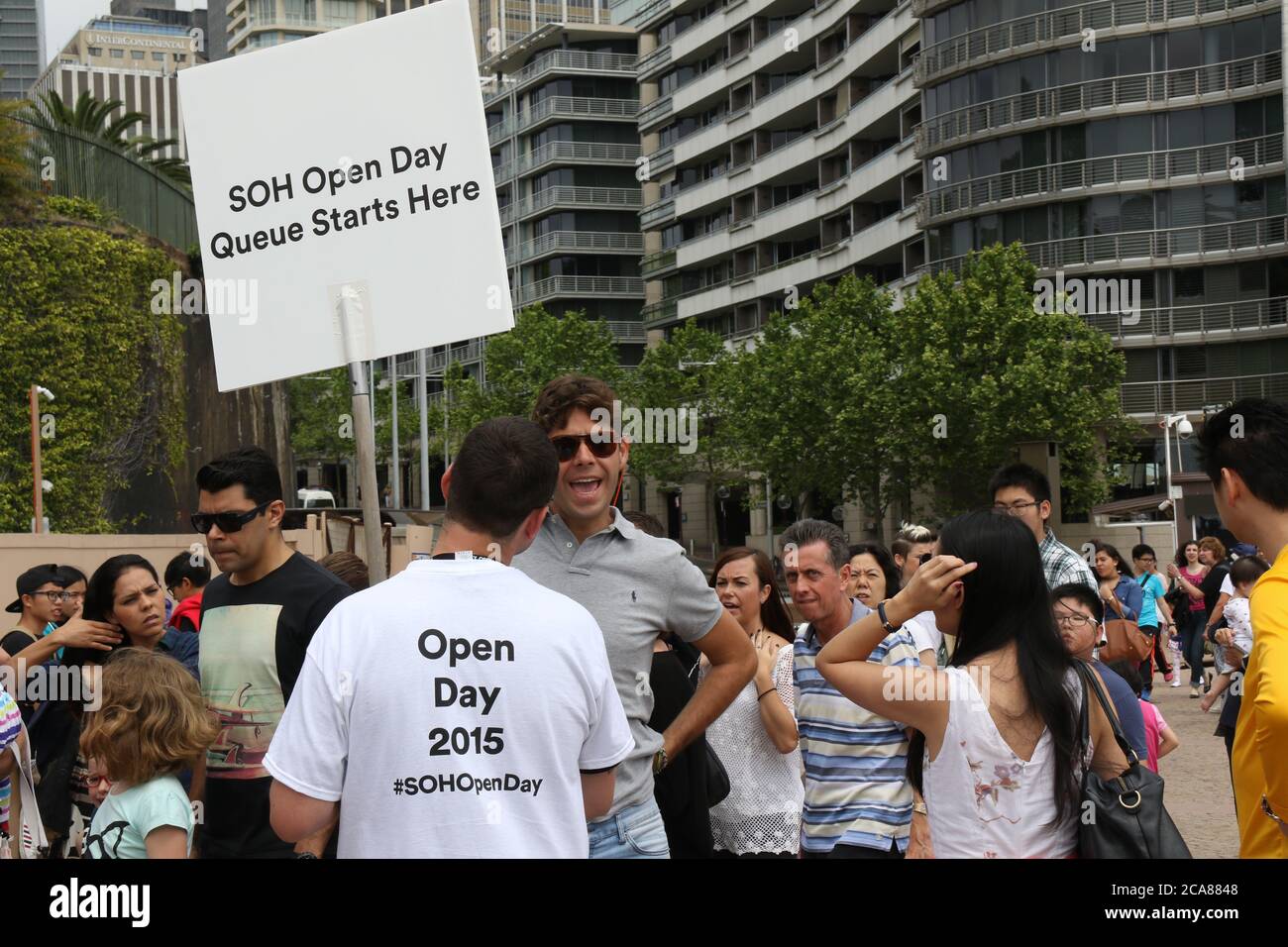 There were long queues to get in on the Sydney Opera House Open Day ...