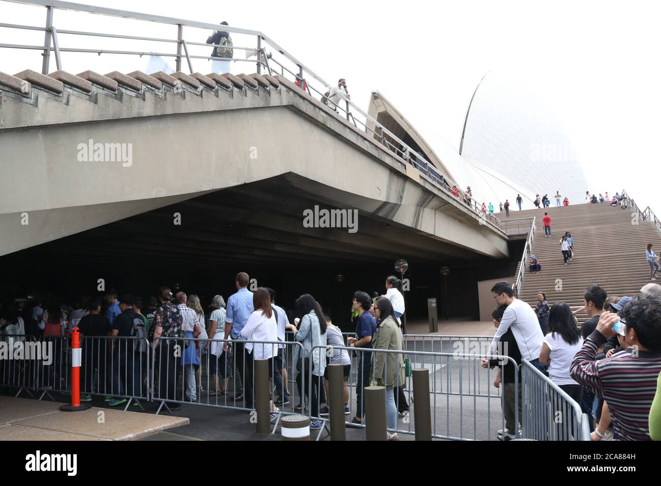 There were long queues to get in on the Sydney Opera House Open Day ...