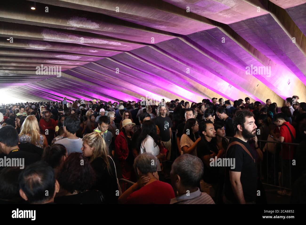 There were long queues to get in on the Sydney Opera House Open Day ...