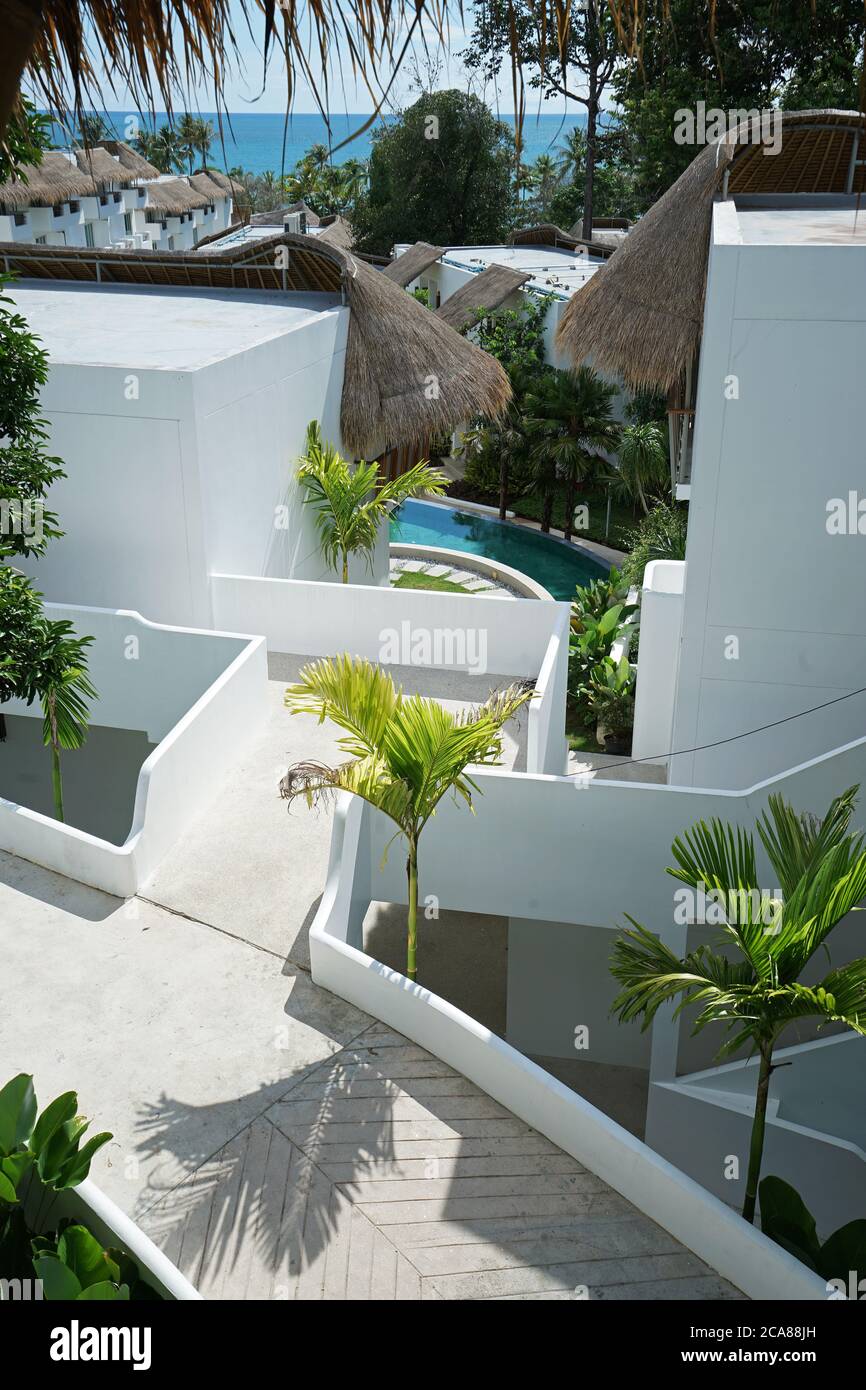 Exterior architecture and design of natural ecology, stylish and ...