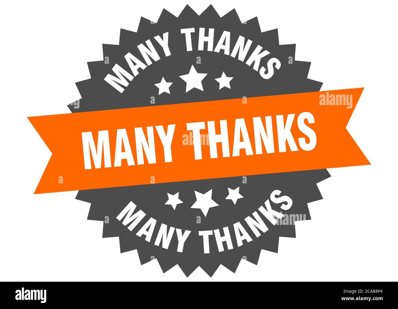 many thanks round isolated ribbon label. many thanks sign Stock Vector Image & Art - Alamy