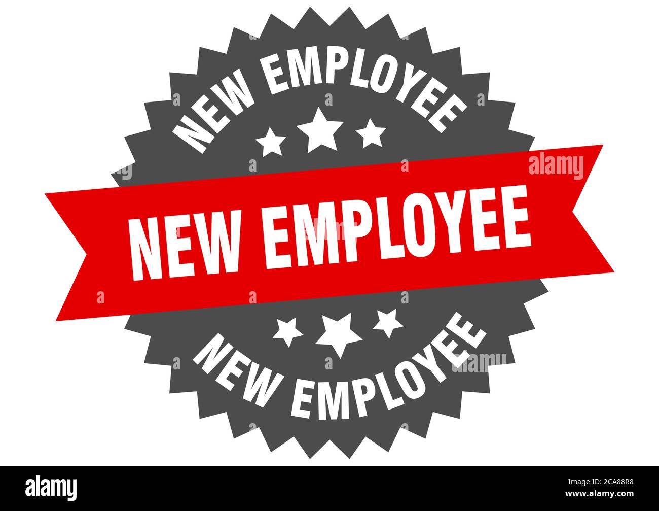 new employee round isolated ribbon label. new employee sign Stock ...