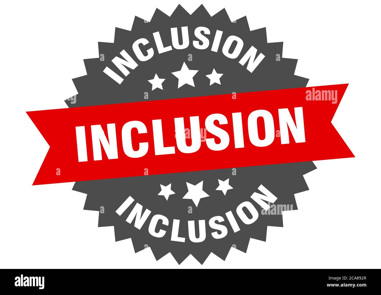 inclusion round isolated ribbon label. inclusion sign Stock Vector ...
