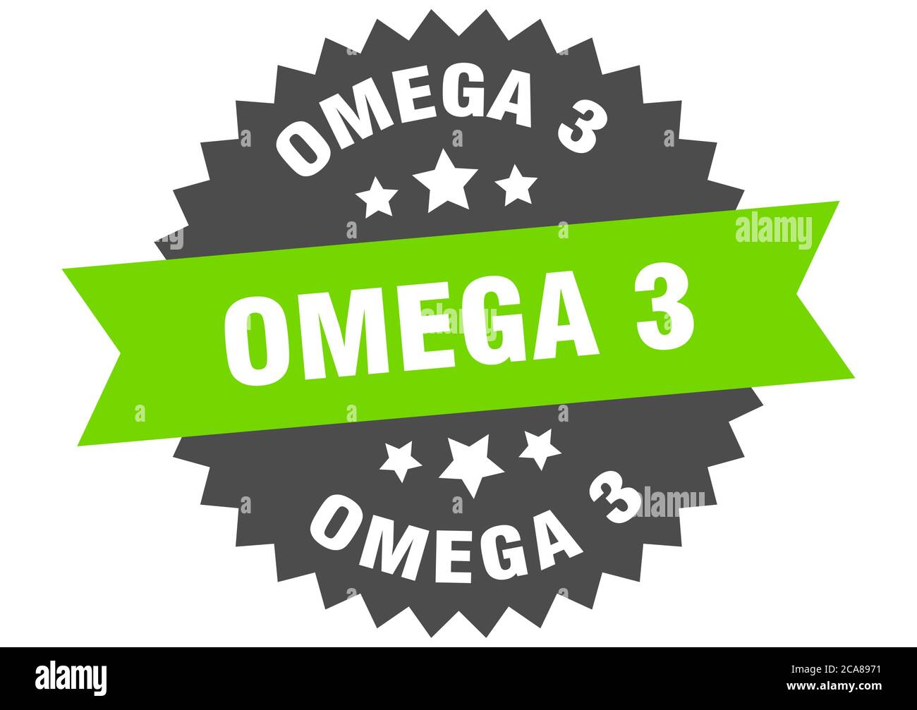 omega 3 round isolated ribbon label. omega 3 sign Stock Vector Image ...