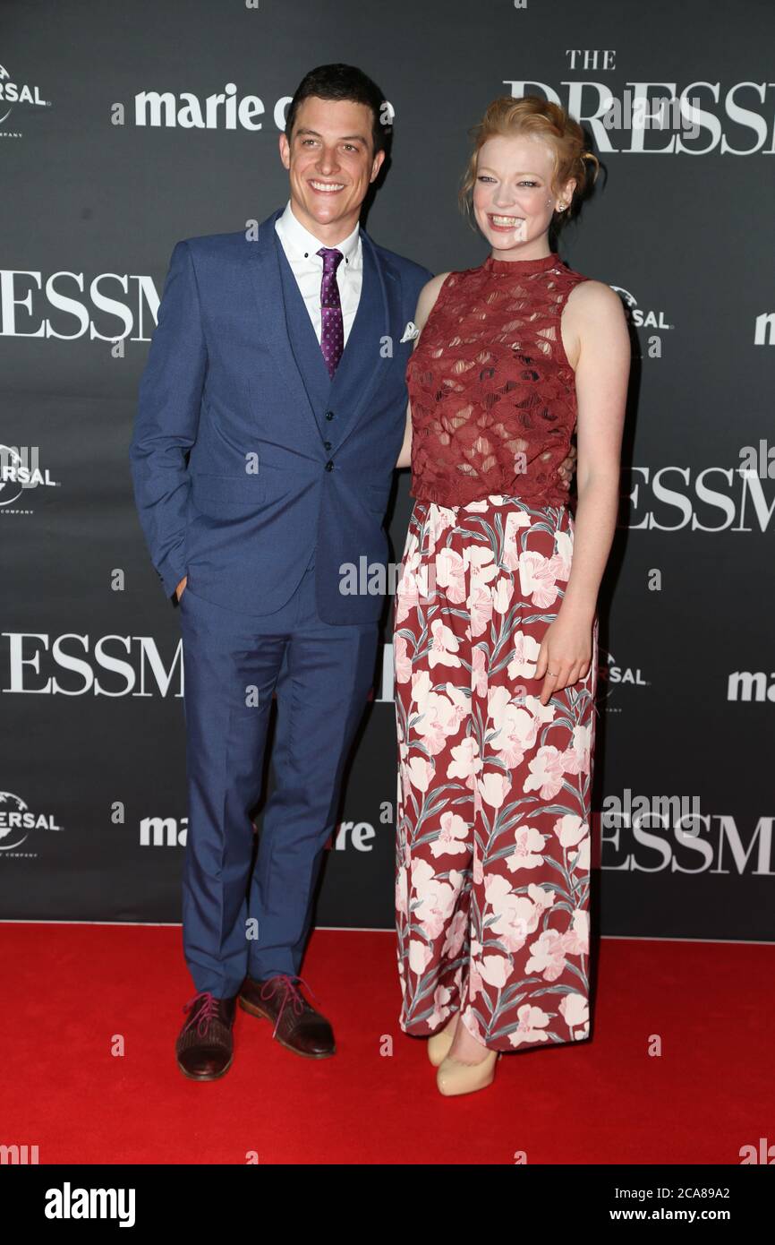 Sydney, Australia. 20 October 2015. Pictured: James Mackay and Sarah Snook. Cast members and ...